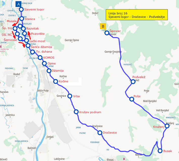 Vozni red – Mostar Bus